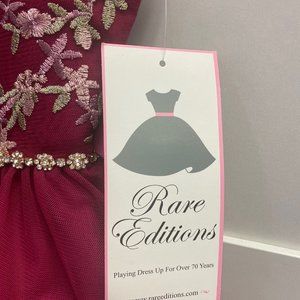 Rare Editions | Dresses | Rare Editions Burgundy Girls Dress | Poshmark